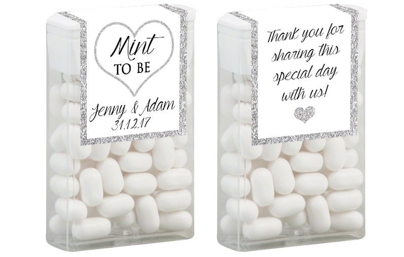 Personalised Tic Tac Mints Labels, Mint to Be, Favours, Wedding Favors ...