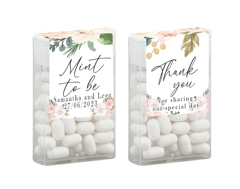Personalised Tic Tac Mints Labels, Mint to Be, Favours, Wedding Favors ...
