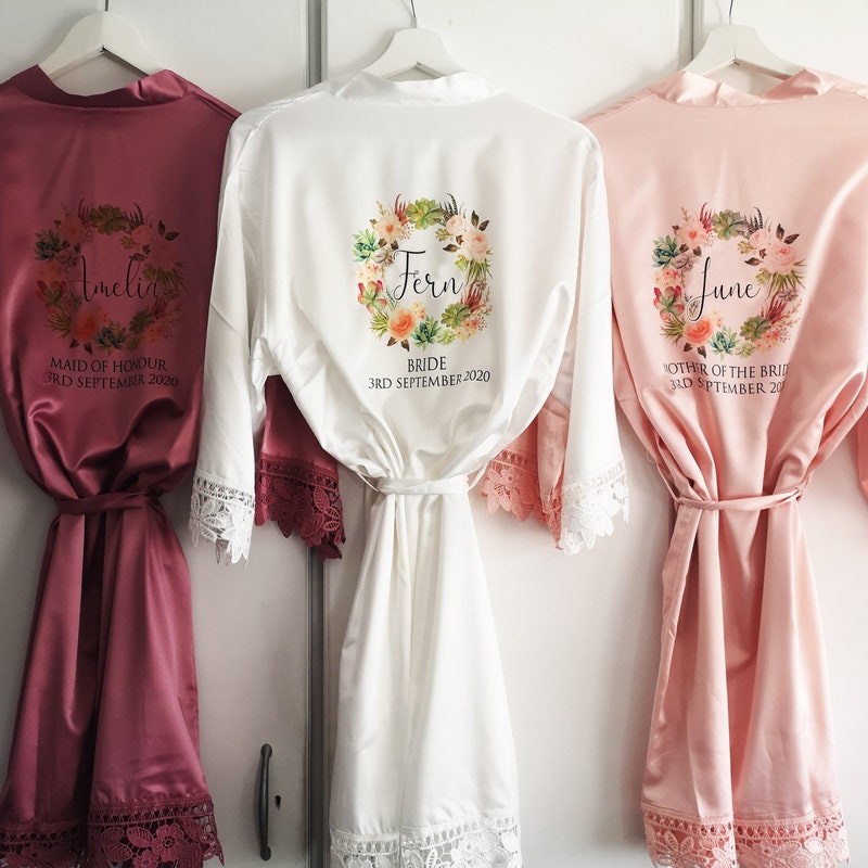 Bridesmaid Robes Floral - Etsy