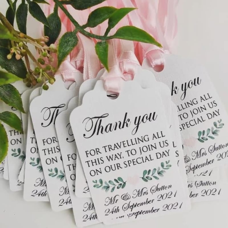 Wedding Favor Tags - Etsy