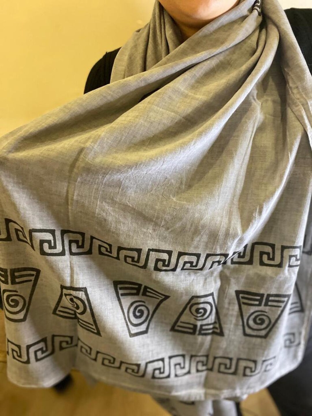 Scarf/shawl, Hand Block Print Traditional Handcraft With Natural Dye ...