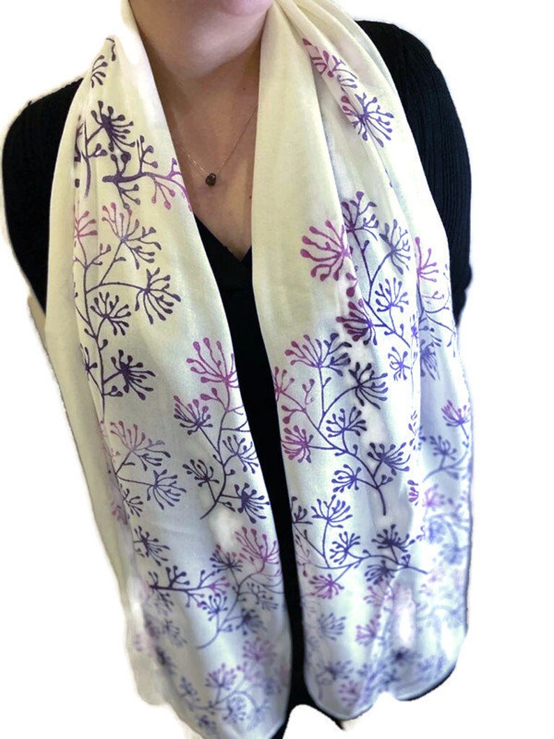 Scarf/shawl, Hand Block Print Traditional Handcraft With Natural Dye ...