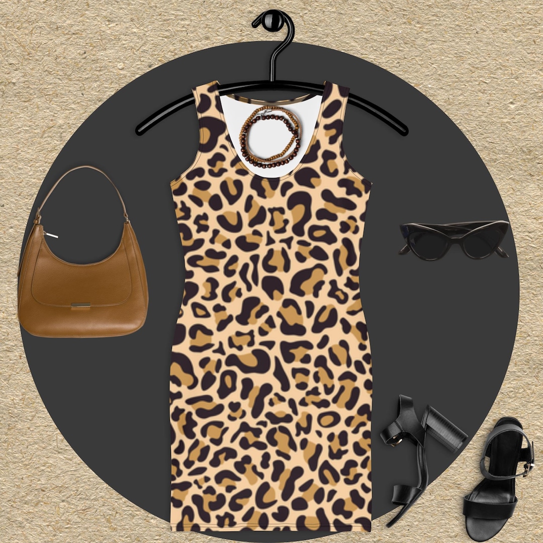 Leopard Print Sublimation Cut Sew Dress | Wild Design Sublimated Dress ...