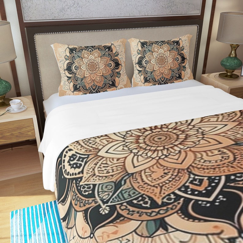 Mandala Duvet Bed Sheets, Mandala Boho, Mandala Bedding Set, Mandala ...