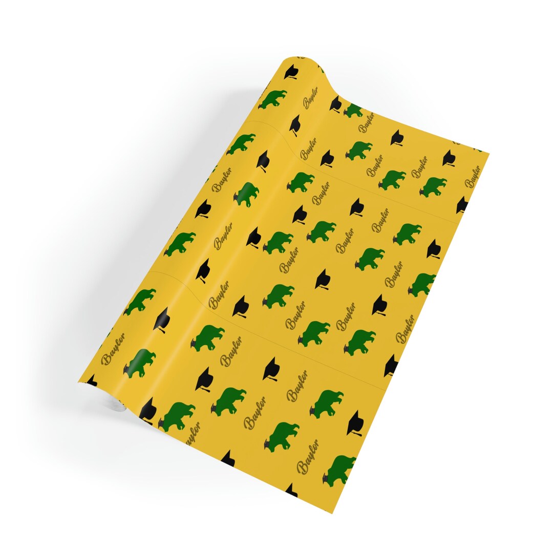 Baylor Bear Graduation Gift Wrapping Paper Roll 28"x79" - Etsy