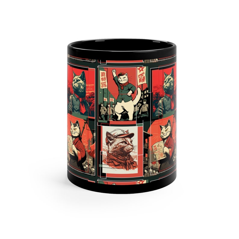 Cat Revolution Marxist Communist Socialist Cat Coffee Mug - Etsy