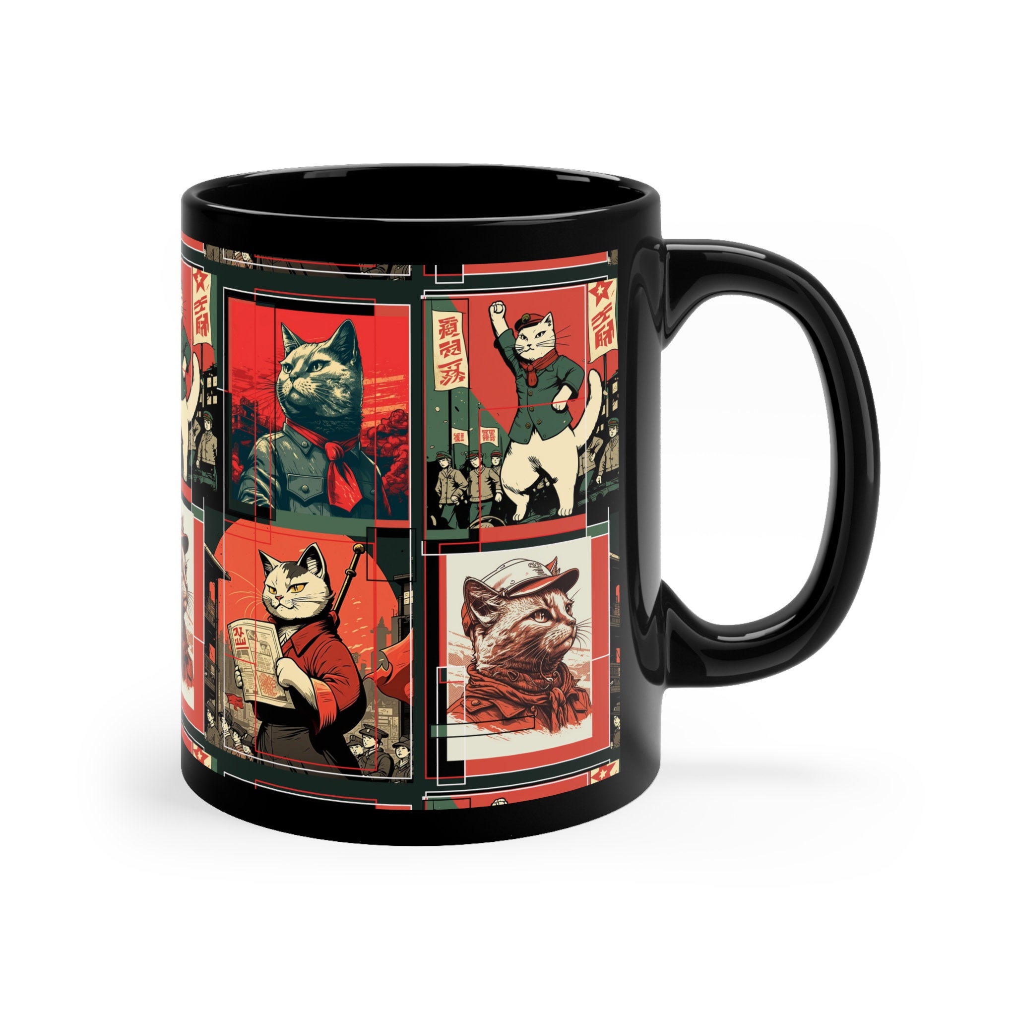 Cat Revolution Marxist Communist Socialist Cat Coffee Mug - Etsy