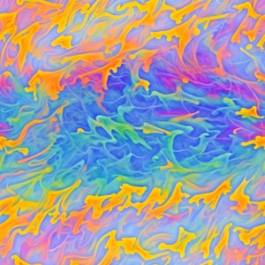 Seamless Pattern - Psychedelic Oil Sheen on Water - Etsy