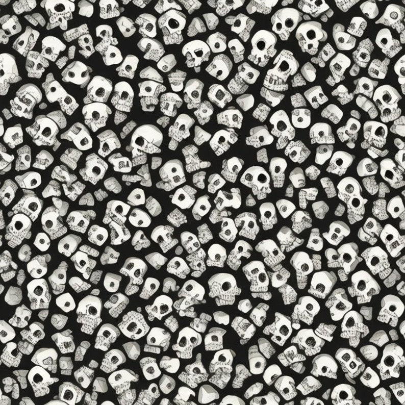 Seamless Patterns - Skulls - Etsy