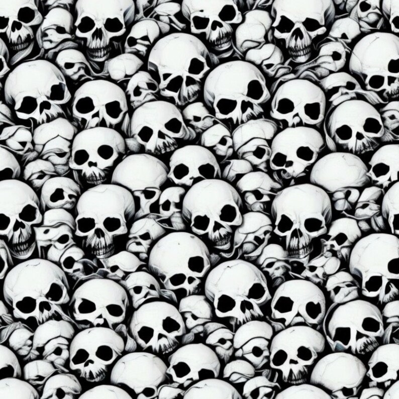 Seamless Patterns - Skulls - Etsy