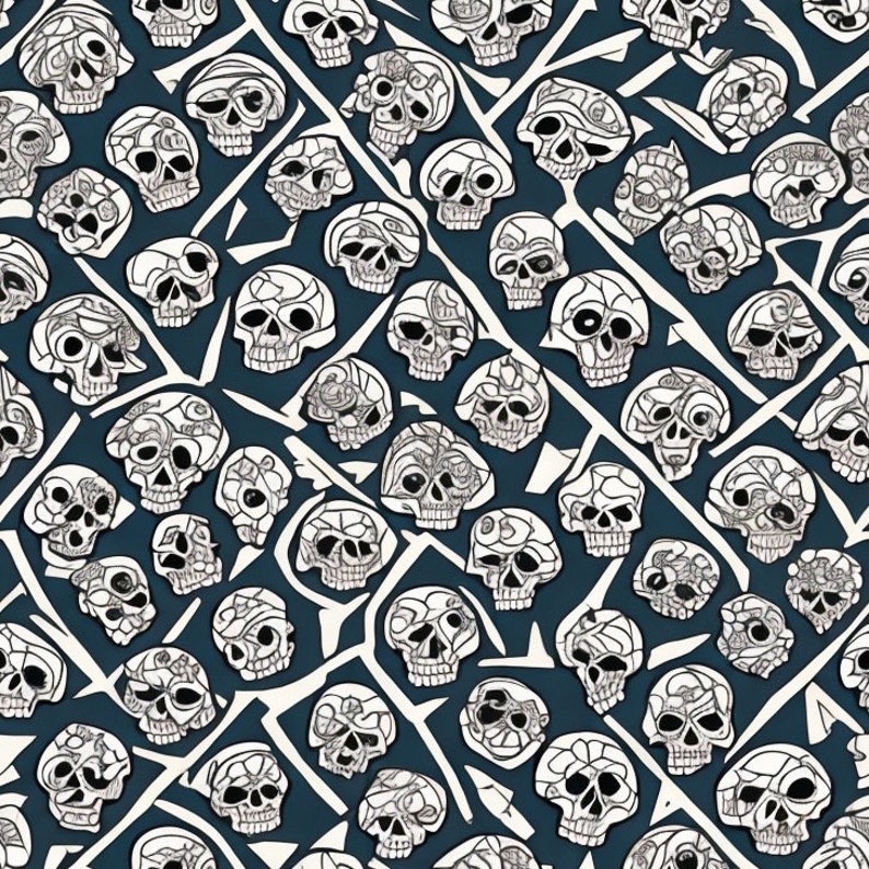 Seamless Patterns - Skulls - Etsy