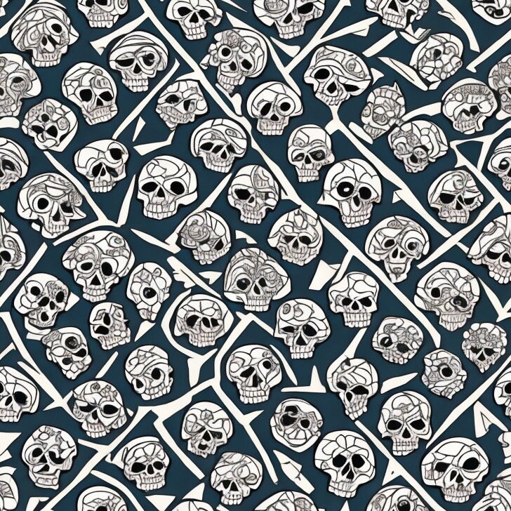 Seamless Patterns - Skulls - Etsy