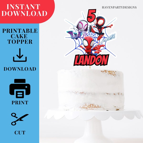 Spidey Caketopper - Etsy