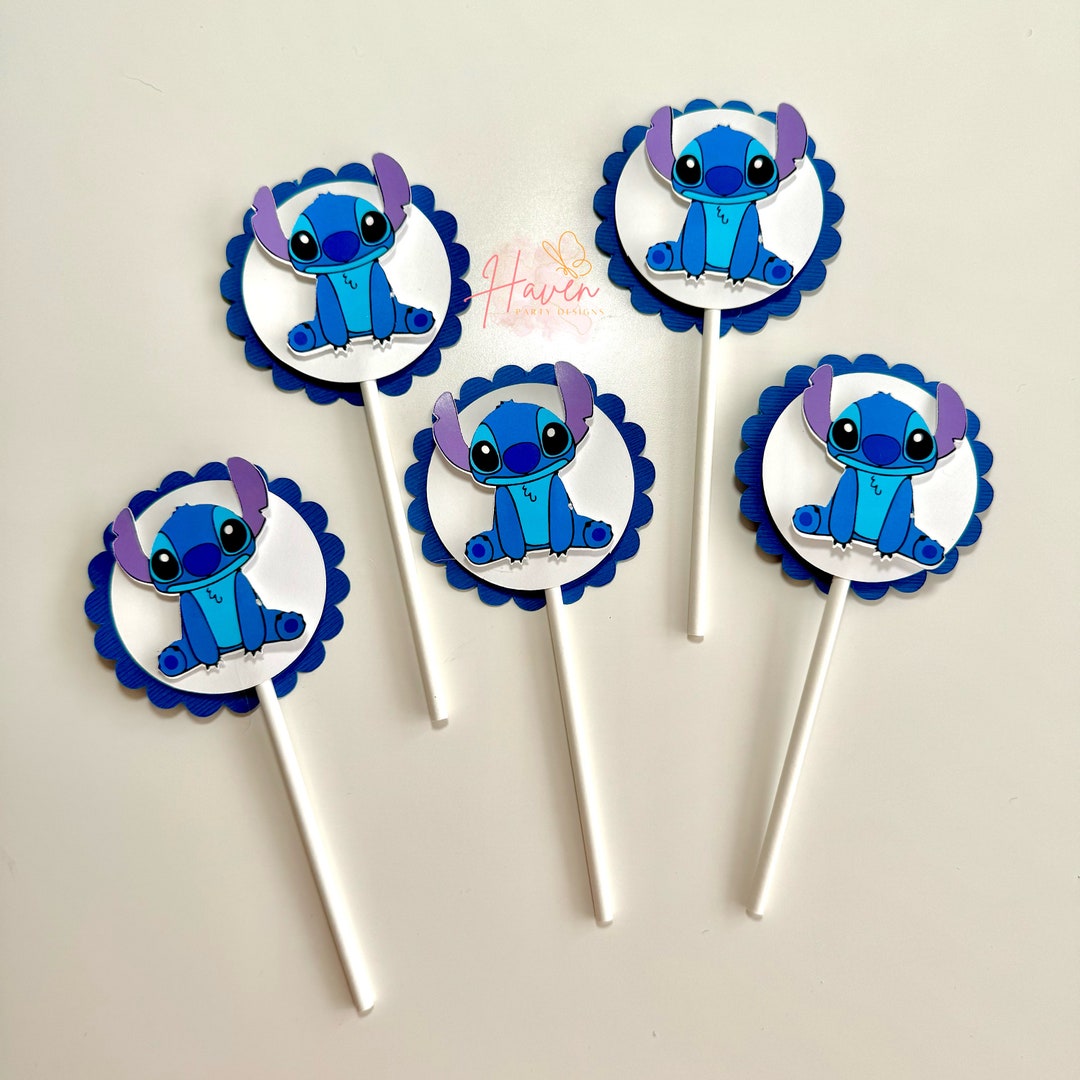 Stitch Cupcake Toppers,stitch Party Theme,stitch Party Decor,stitch ...