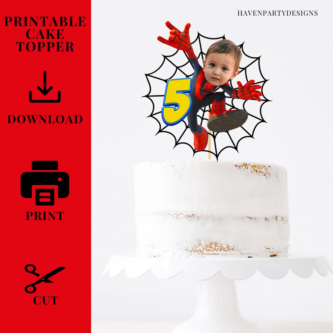 Spidey and Friends Cake Topper,personalized Miles Cake Topper ...