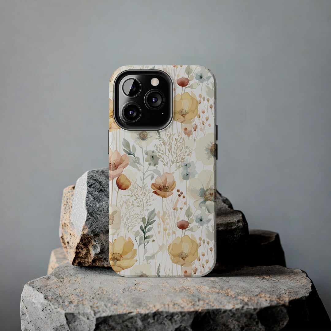 Vintage Floral iPhone Case, Nature Inspired, Botanical, Aesthetic ...