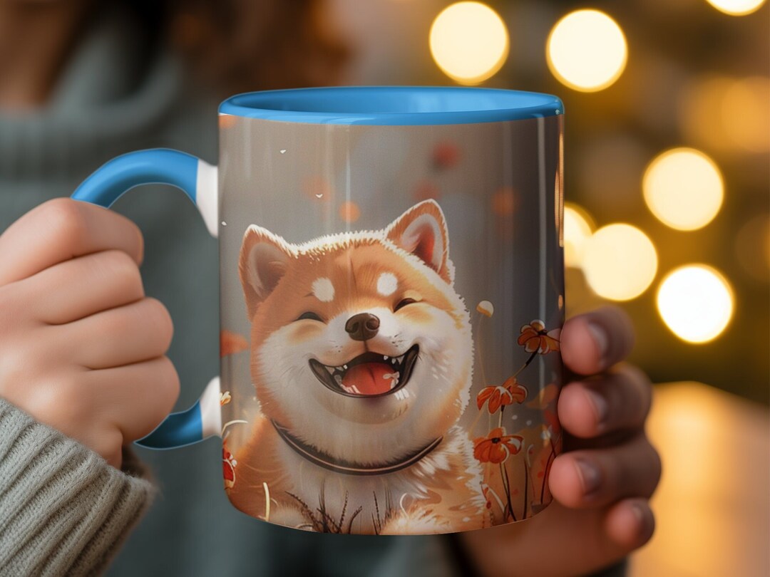Shiba Inu Mug, Cute Shiba Puppy Coffee Cup, Dog Lovers Gift, Morning ...