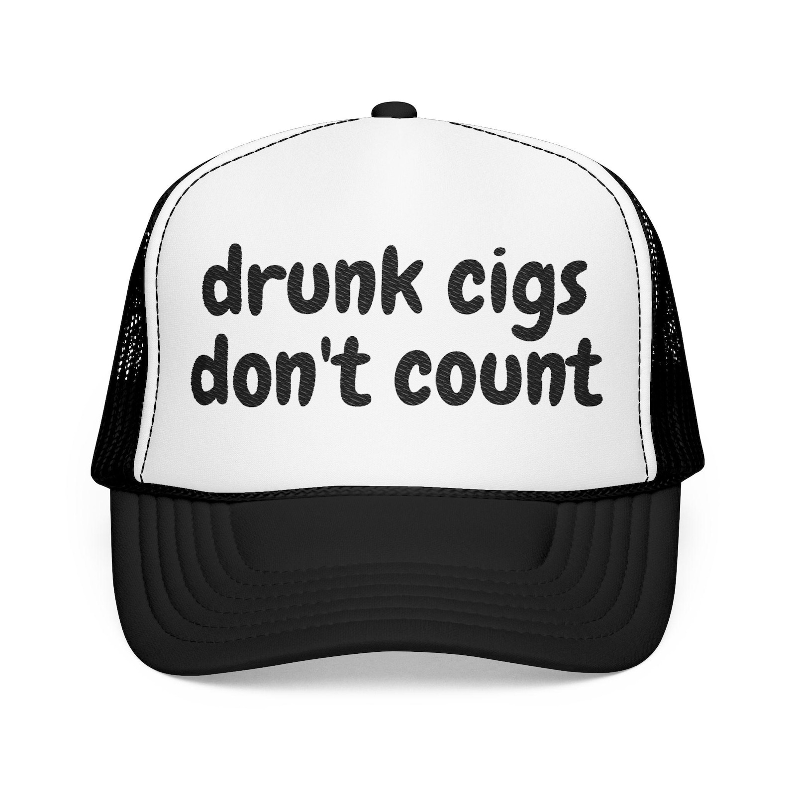 Drunk Cigs Don't Count Trucker Caps - Etsy