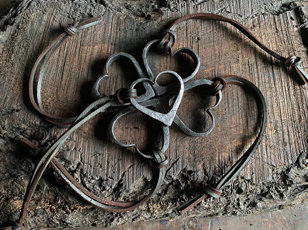 Hand Forged Love Hearts - Etsy