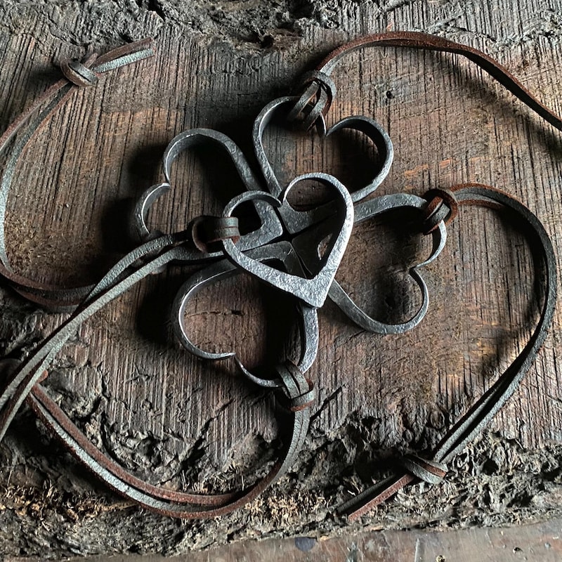Hand Forged Heart - Etsy