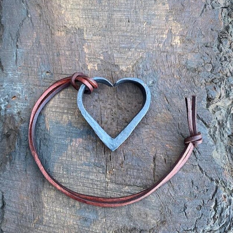Hand Forged Heart - Etsy