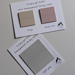 Transparent Sticky Notes - Etsy
