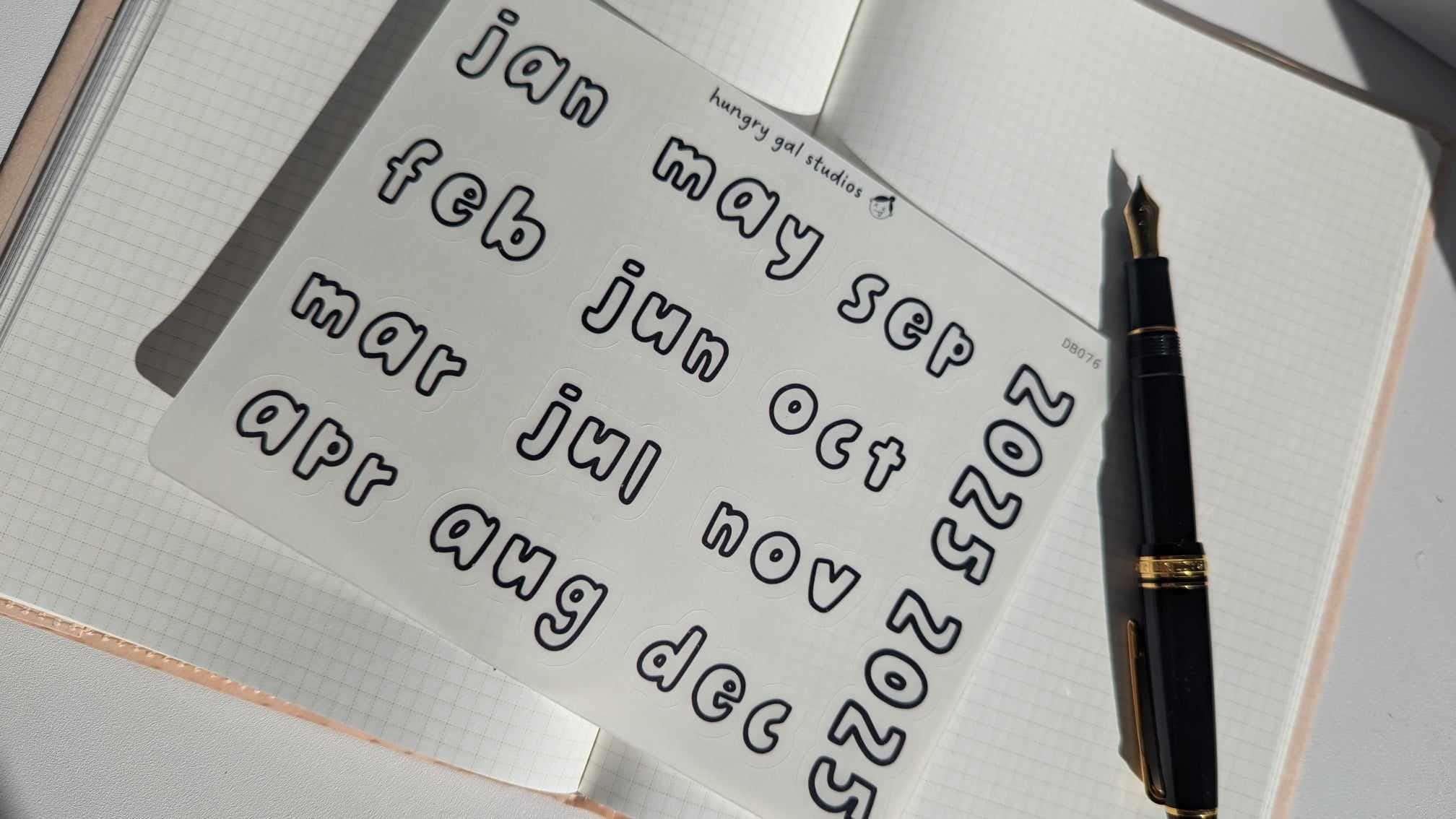 LARGE Abbreviated Month (2025) Stickers - Etsy