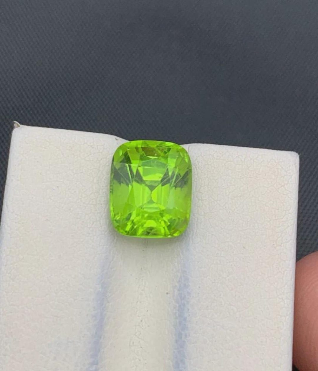 Natural Unique Peridot Cushion Cut Super Quality Gemstone - Etsy