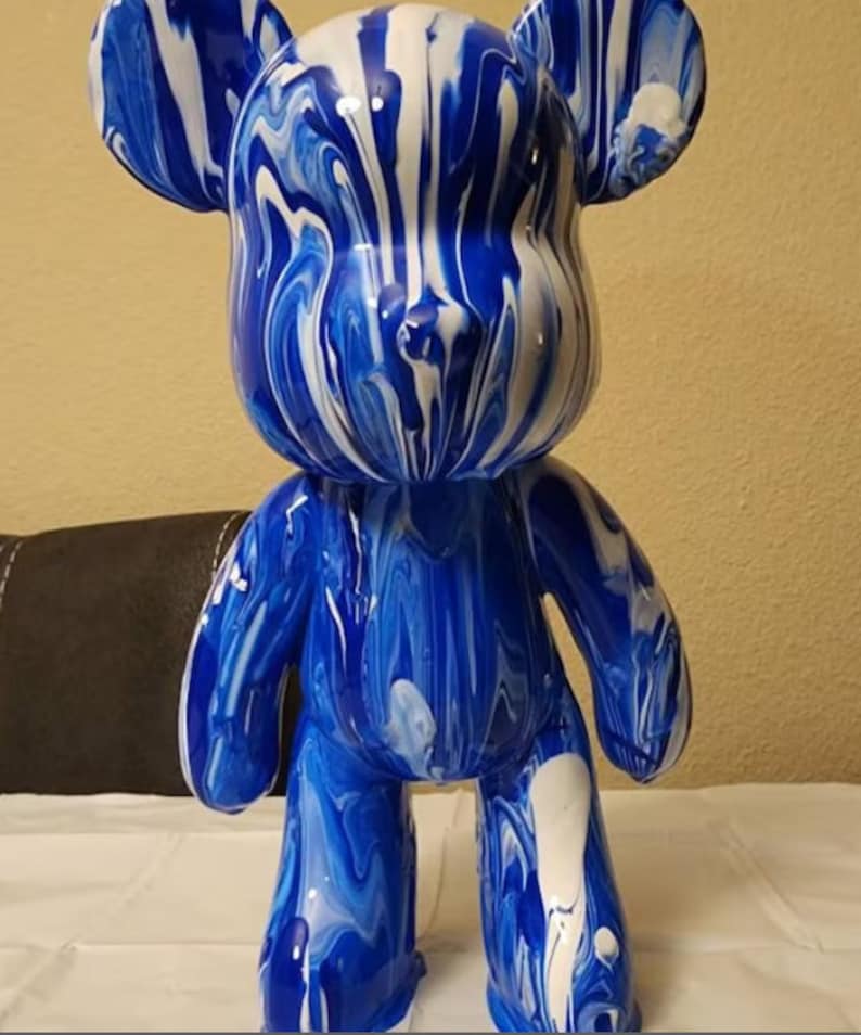 DIY Fluid Bear Kit, Bear Brick Painting, Acyrlic Pour Paint ...