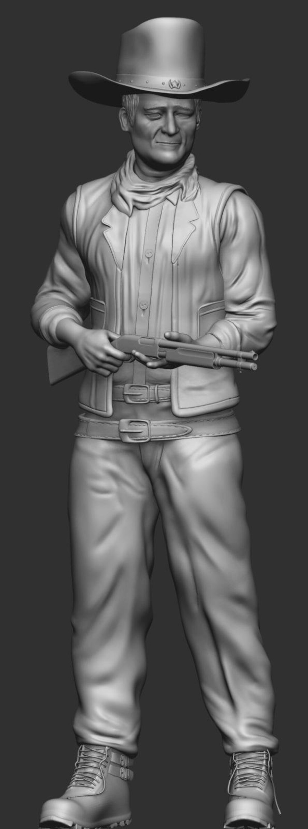John Wayne Western Figure 3D Print STL, EL Dorado - Etsy UK