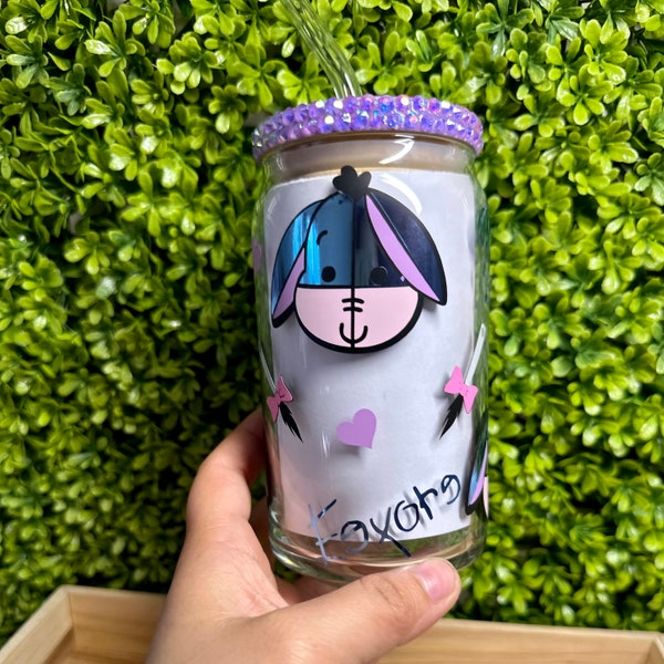 Eeyore Glass Cups - Etsy