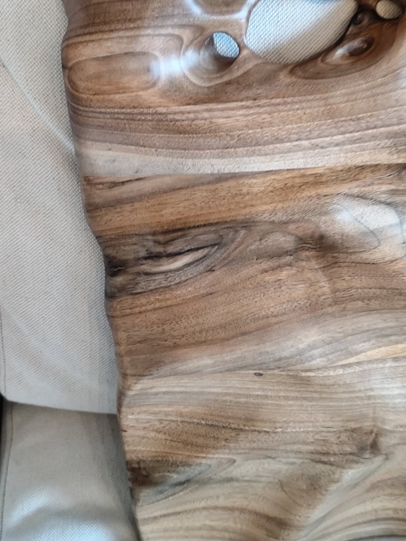 Hand-carved Wooden Walnut Wall Hanging Décor Organic Art Abstract ...