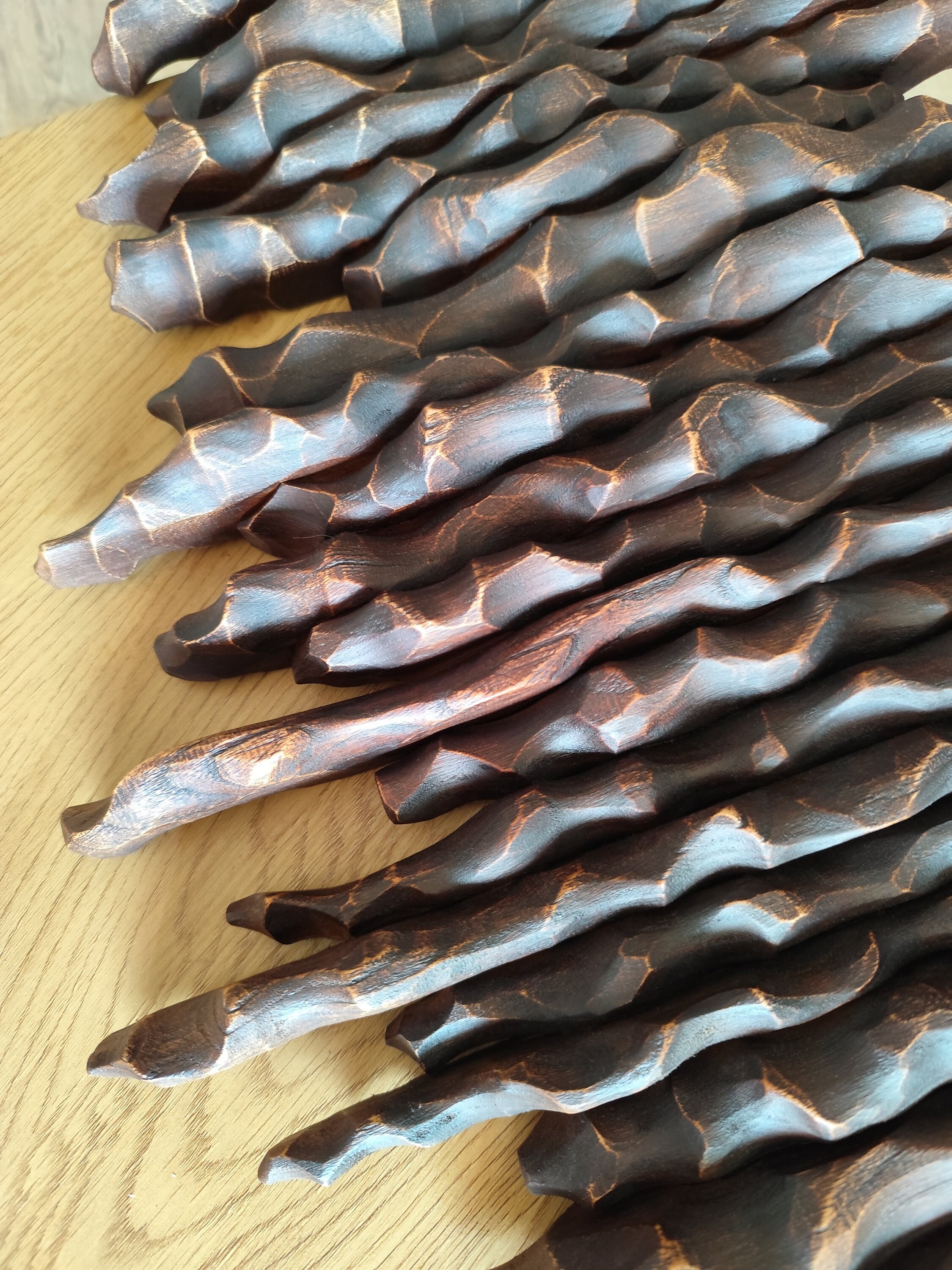 Handcrafted Wooden Wall Art Unique Ash Tree Organic Contemporary ...