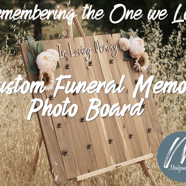 Funeral Memory Board - Etsy