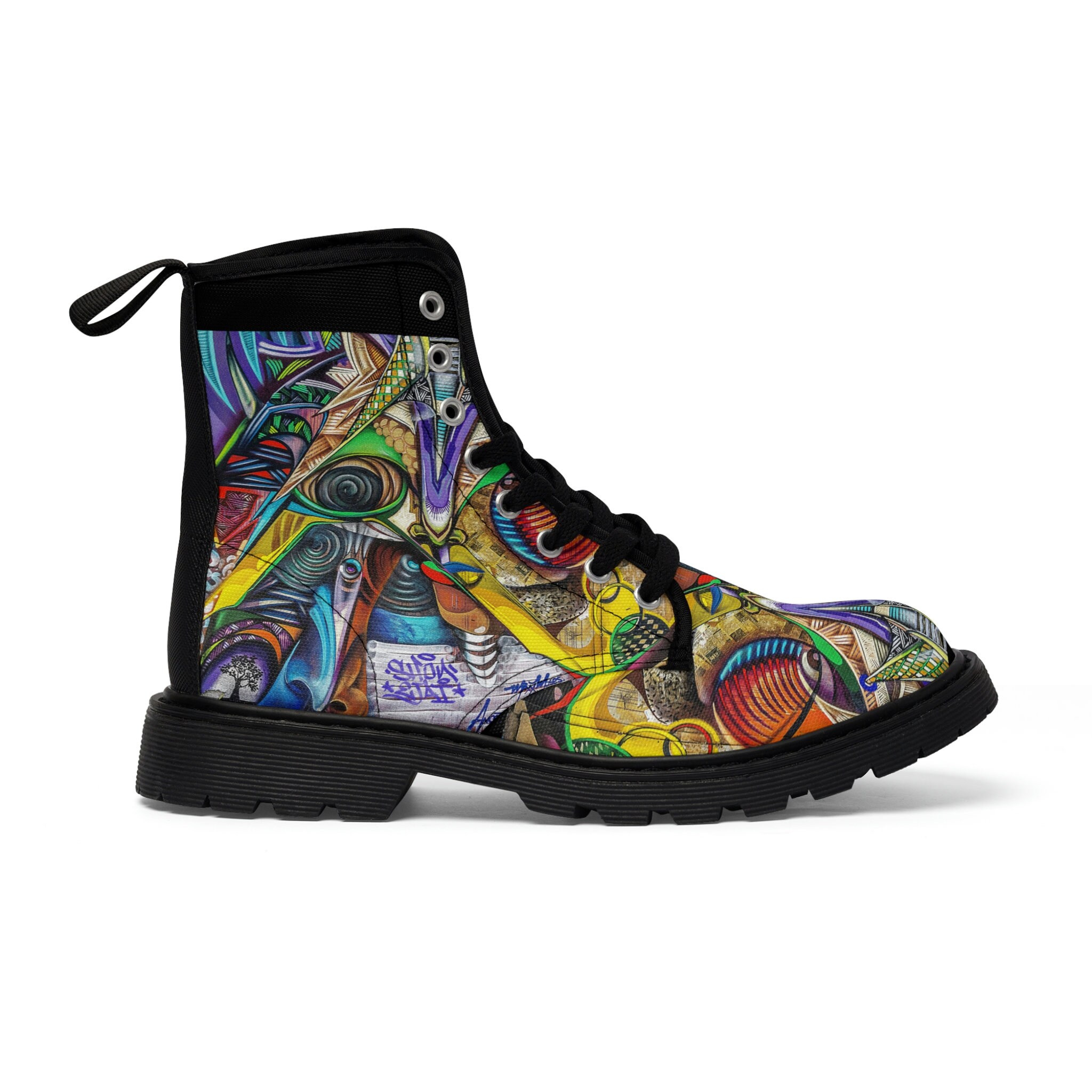 Men's Graffiti Art Boots - Etsy