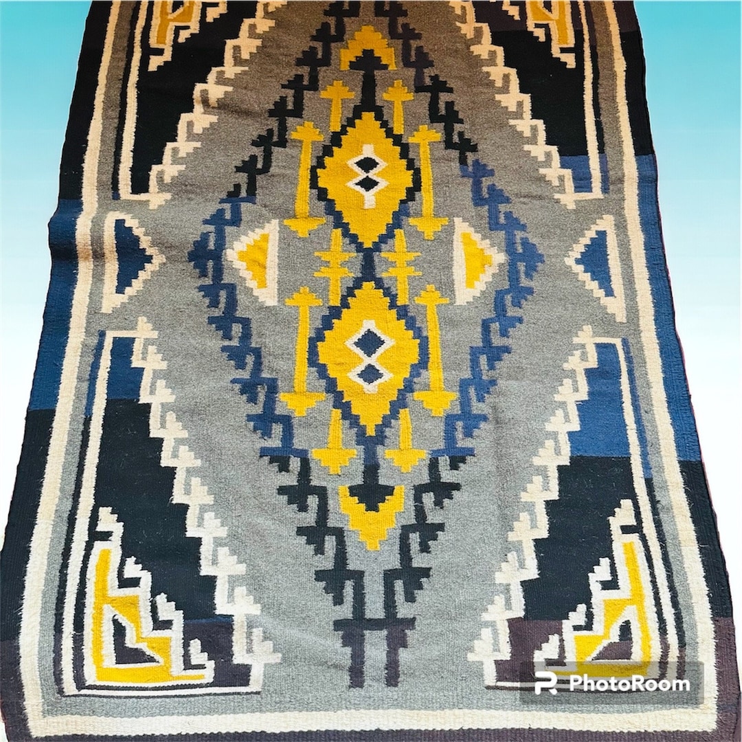 Two Grey Hills Navajo Rug Weaving - Etsy