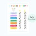 Weekly Kids/toddler Printable Toothbrush Chart INSTANT DOWNLOAD - Etsy