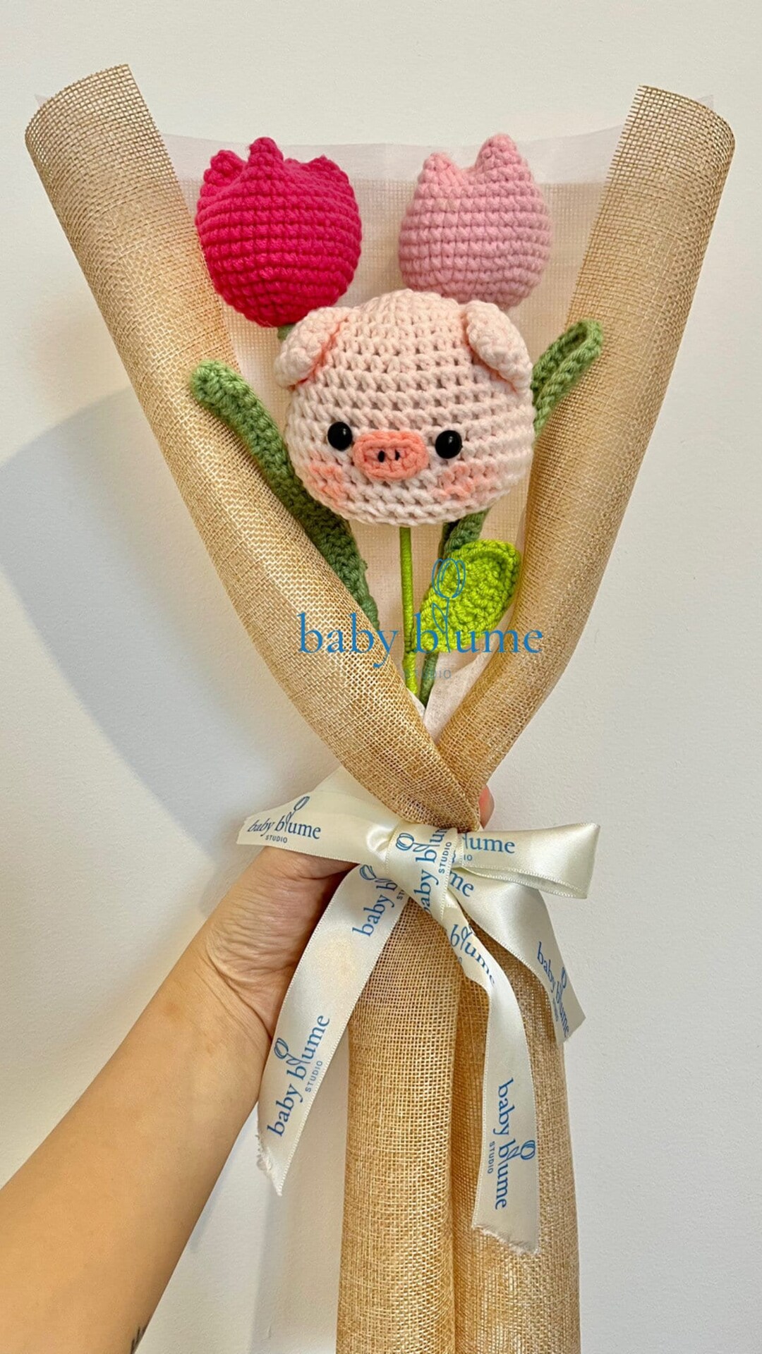 Handmade Crochet Flower Stuffed Animal Bouquet Ready for - Etsy