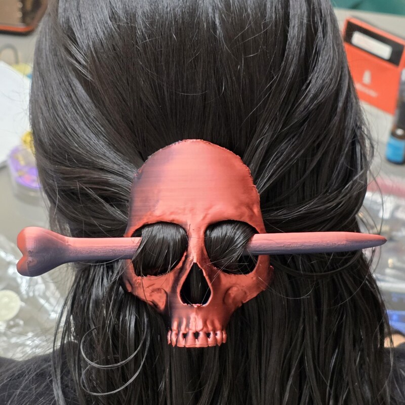 Skull Hair Clips - Etsy