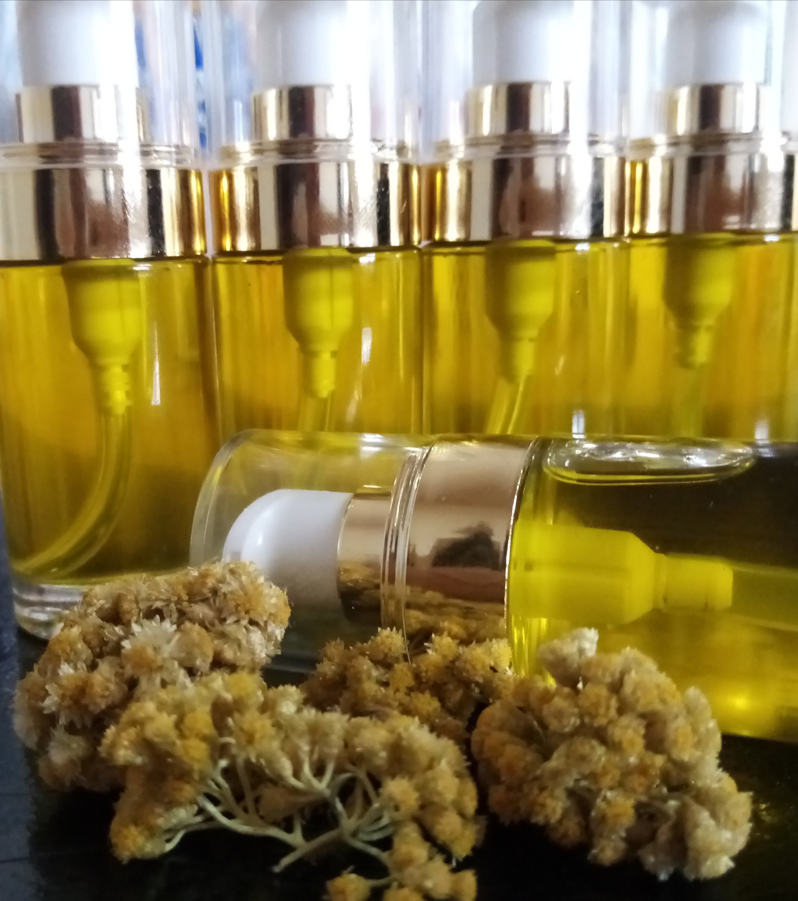 Miracle Gold Lakesis Oil & Immortelle Organic Essential Oil Face Serum 30 Ml Handmade Gift, All ...