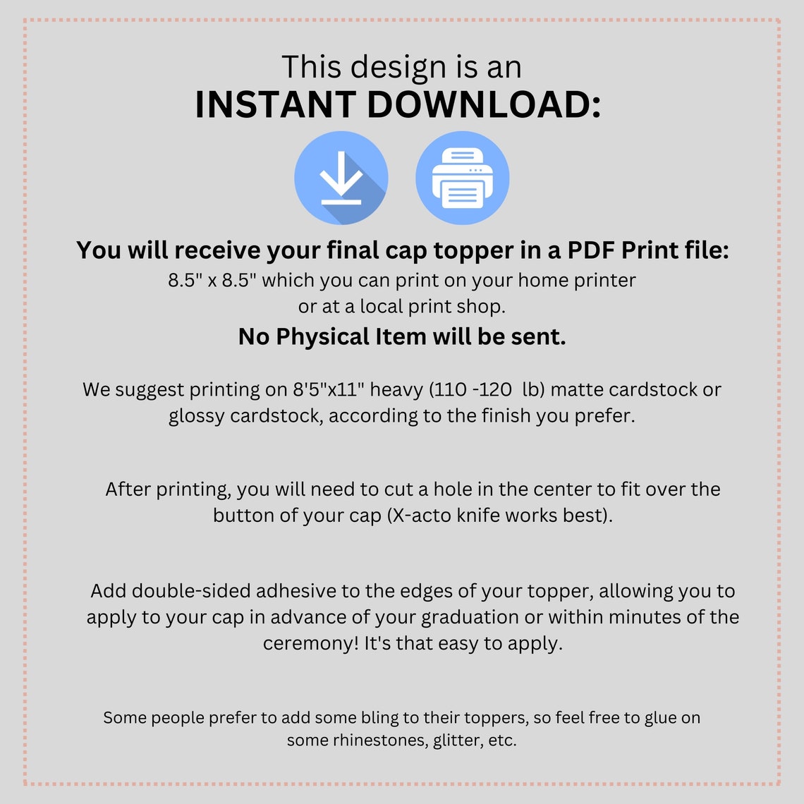 Personalized Grad Cap, Christian Cap Topper, Graduation Cap, Custom Cap ...