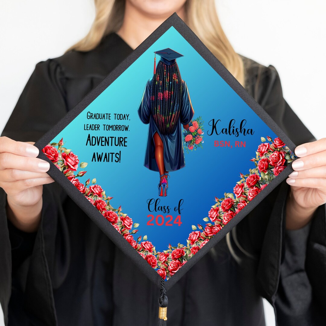 Personalized Graduation Cap Topper, Printable Graduation Cap Topper ...