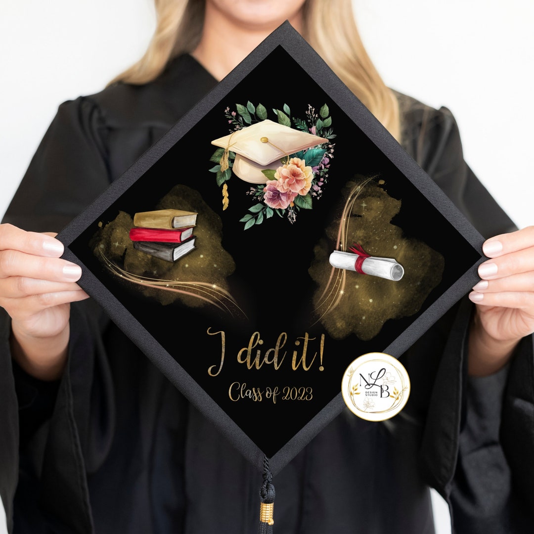 Grad Cap Topper, Cap Toppers, Graduation Cap, Customizable, Graduation ...