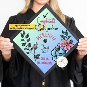 Personalized Grad Cap, Christian Cap Topper, Graduation Cap, Custom Cap ...