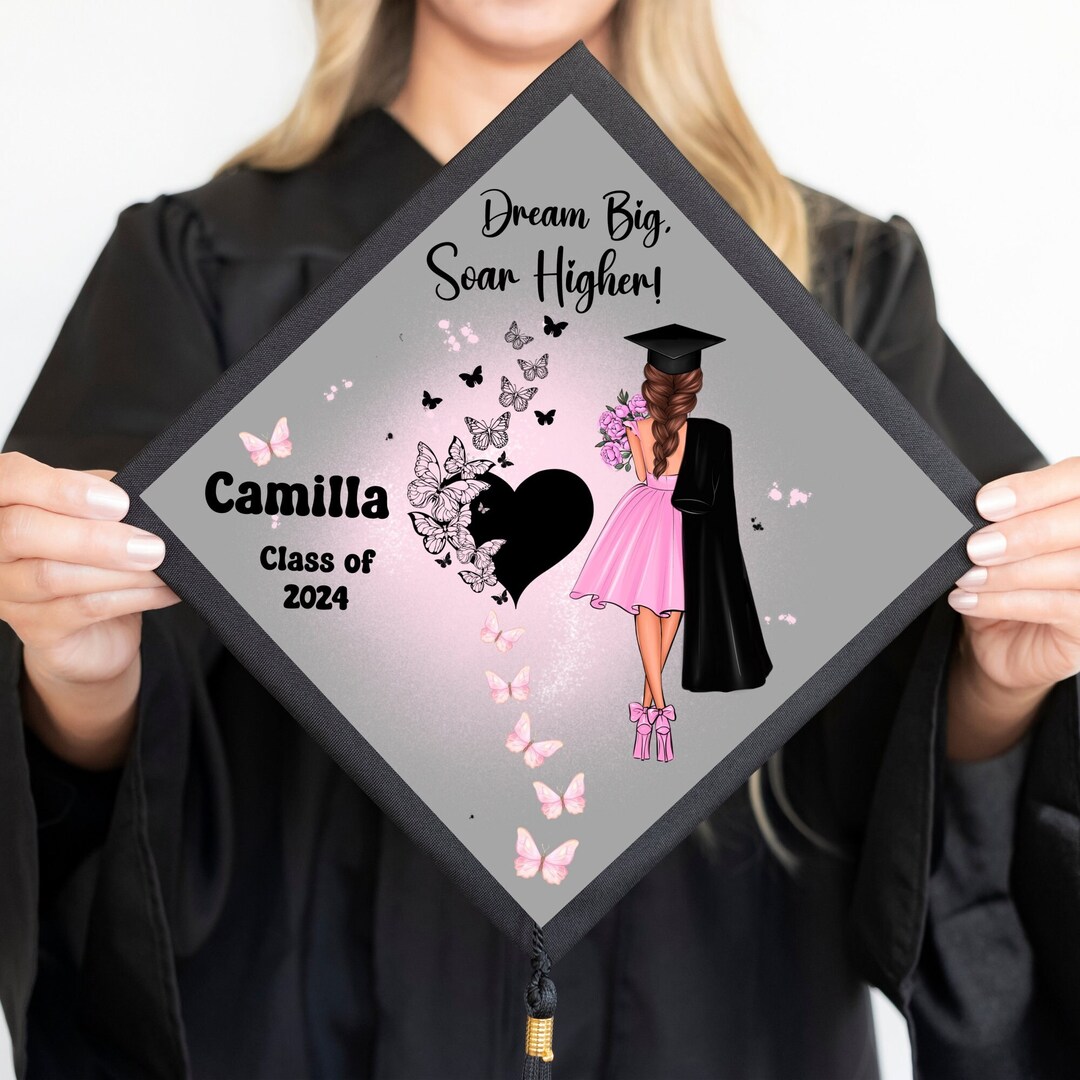 Grad Cap Topper, Dream Big, Cap Toppers, Graduation Cap, Custom Cap ...