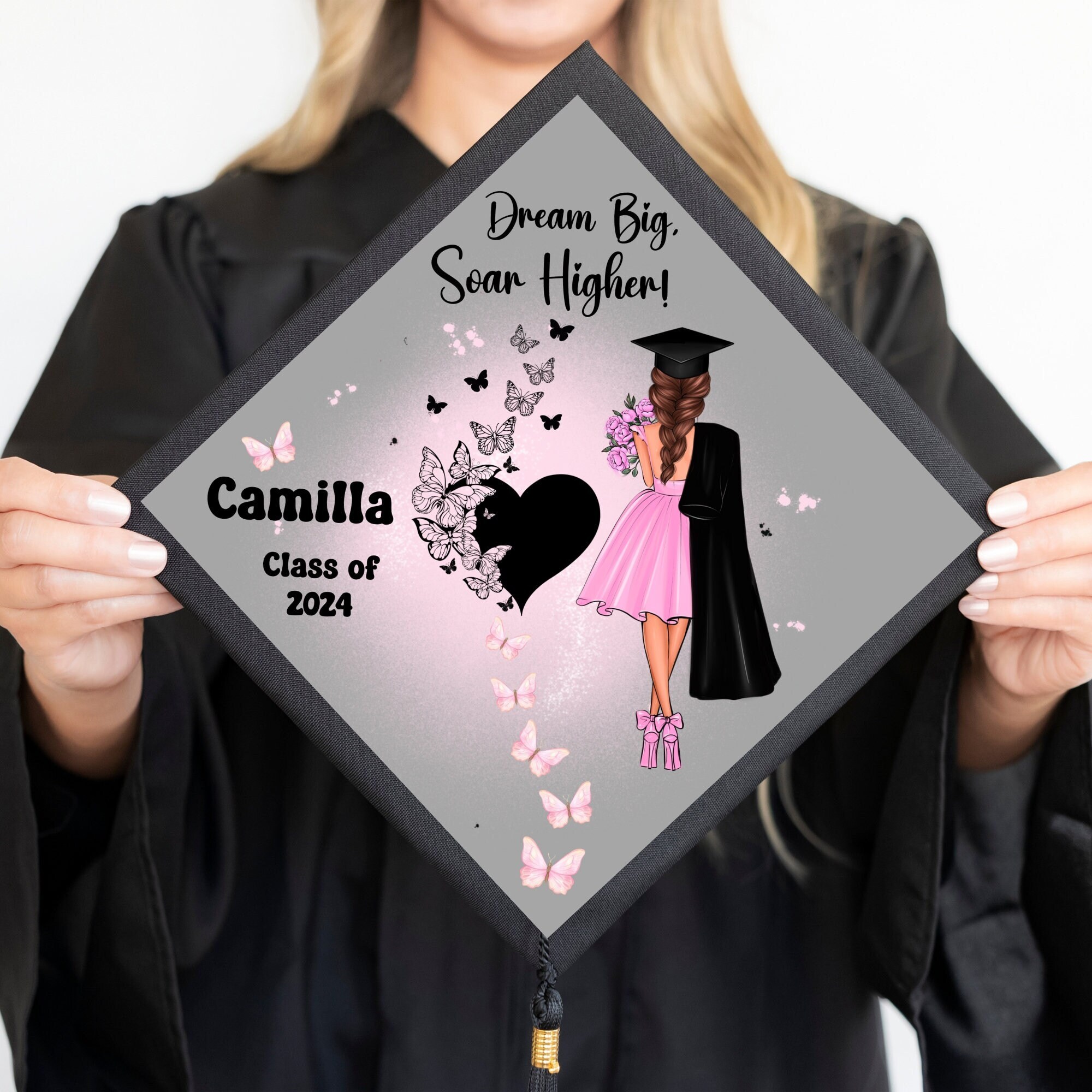 Grad Cap Topper, Dream Big, Cap Toppers, Graduation Cap, Custom Cap ...
