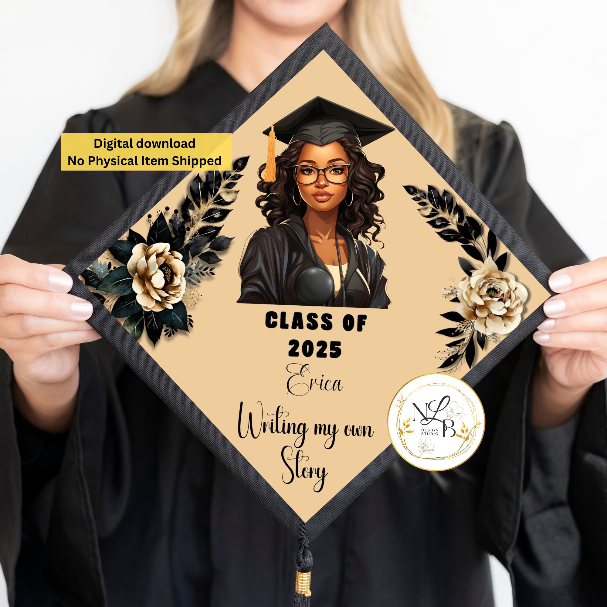 Personalized Grad Cap, Cap Toppers, Graduation Cap, Custom Cap Design ...