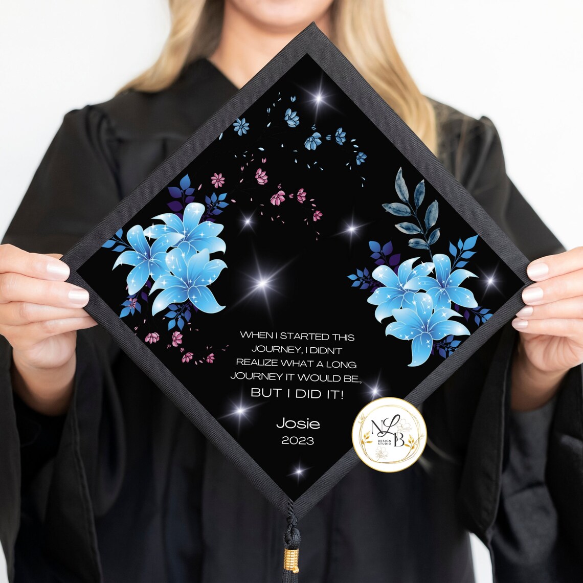 Grad Cap Topper, Journey Cap Toppers, Graduation Cap, Customizable ...