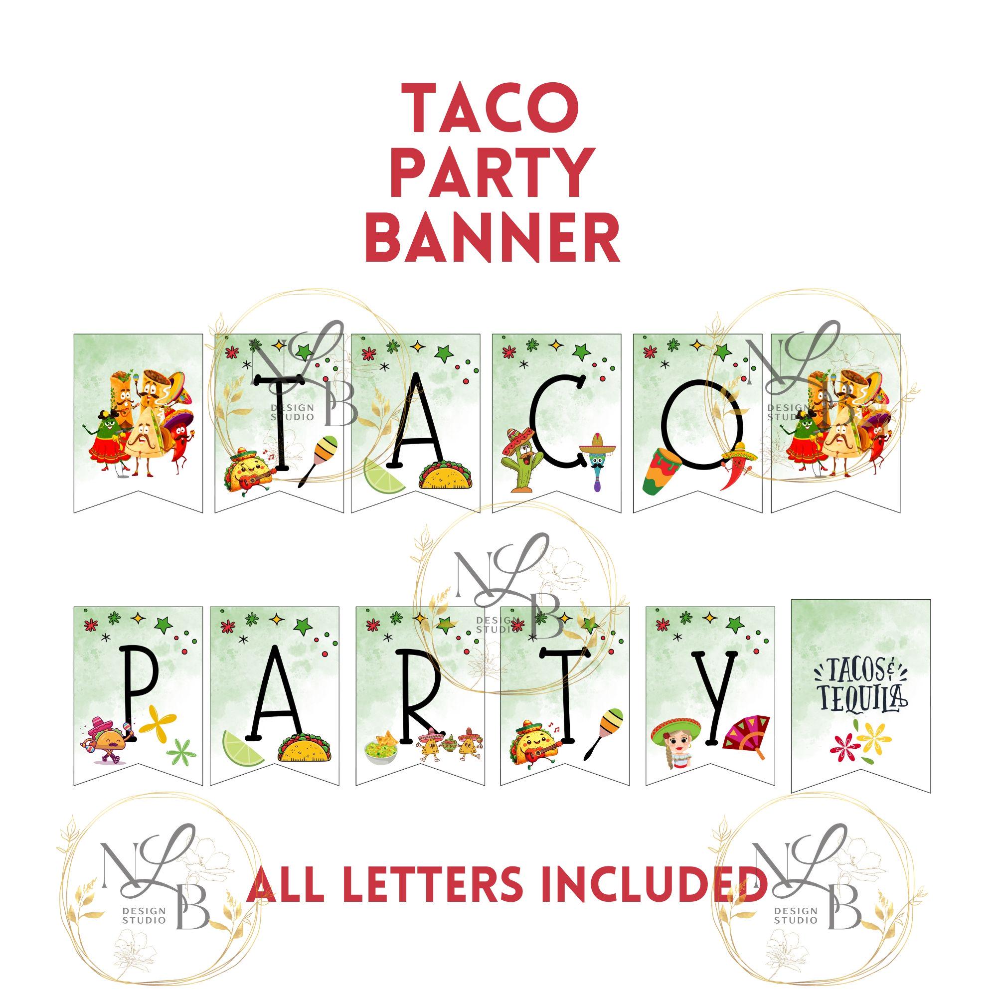 Taco Party Printables, Taco Party Bundle, Taco Party Games, Taco Bar ...