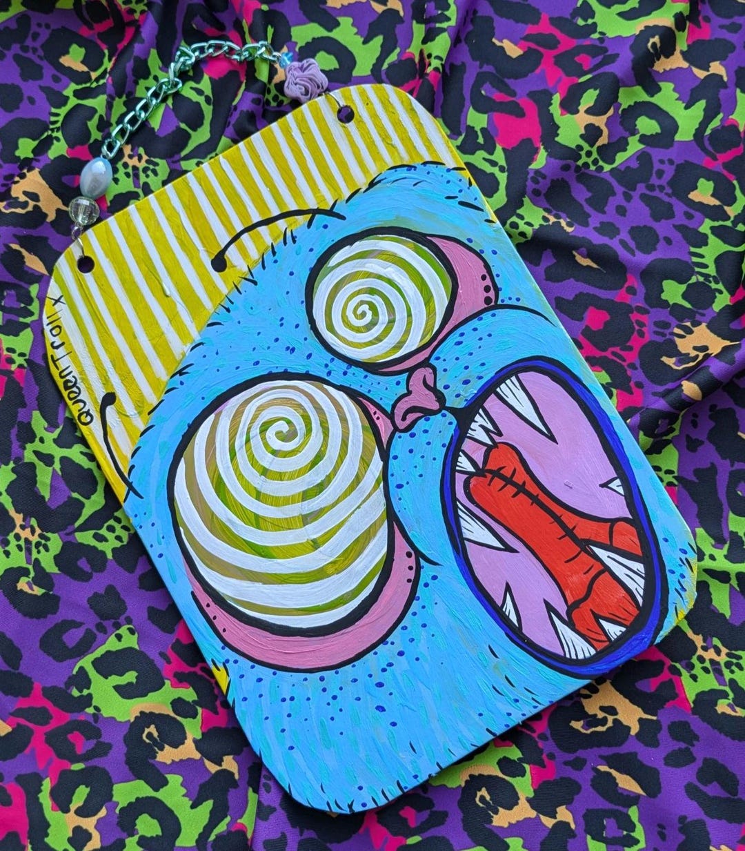 Feral. Acrylic Cat Painting. Neurodivergent ADHD Art . Original on ...